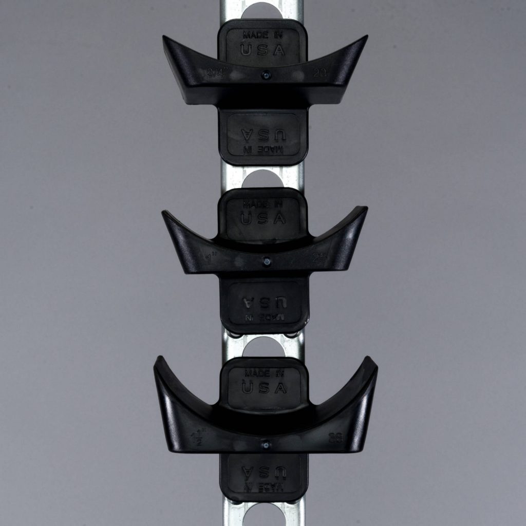 Keyhole Pinless Reversible Nylon Jump Cups Black - Potter Steel Service ...