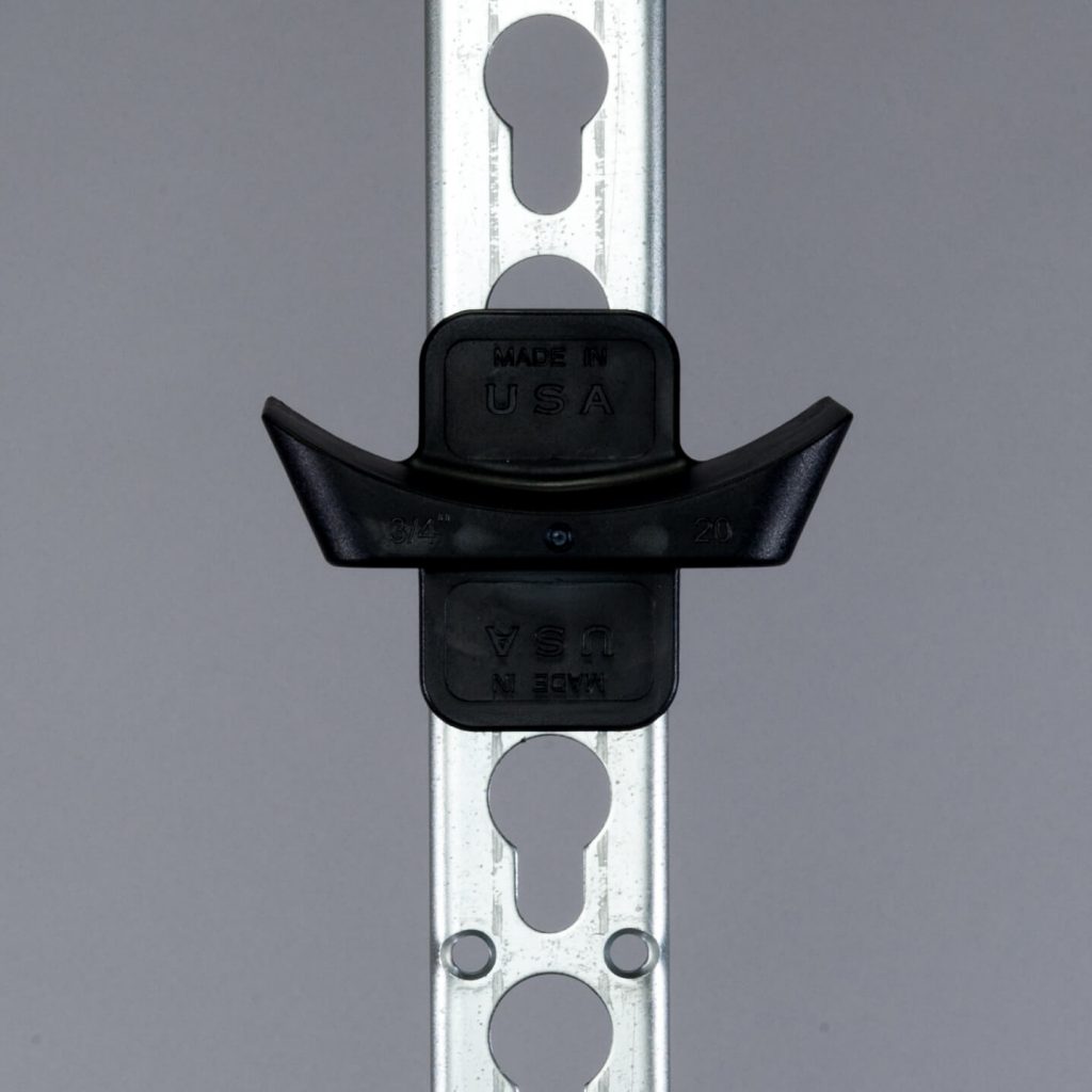 Keyhole Pinless Reversible Nylon Jump Cups Black - Potter Steel Service ...